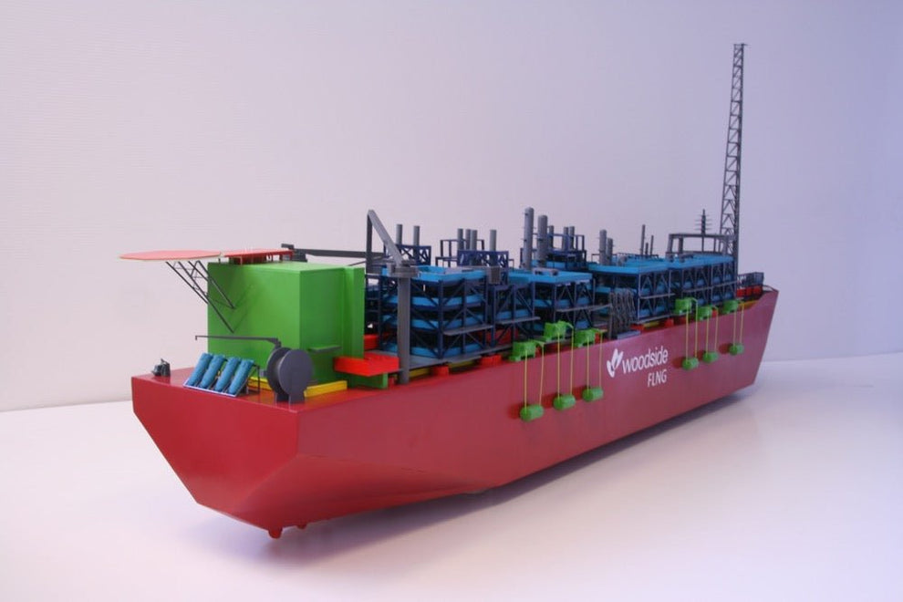 Model maker | FLNG tanker scale model | The Model Shop