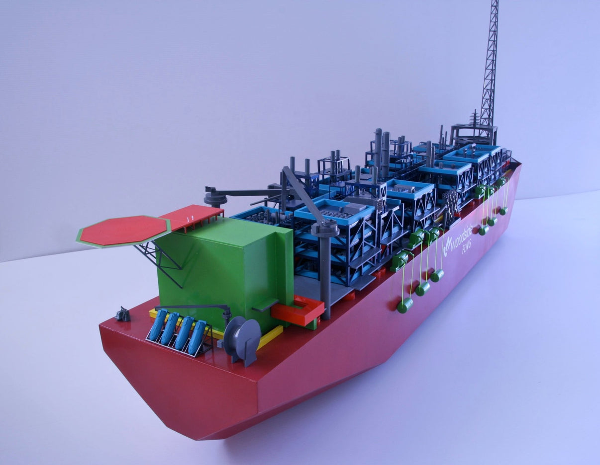 Model maker | FLNG tanker scale model | The Model Shop
